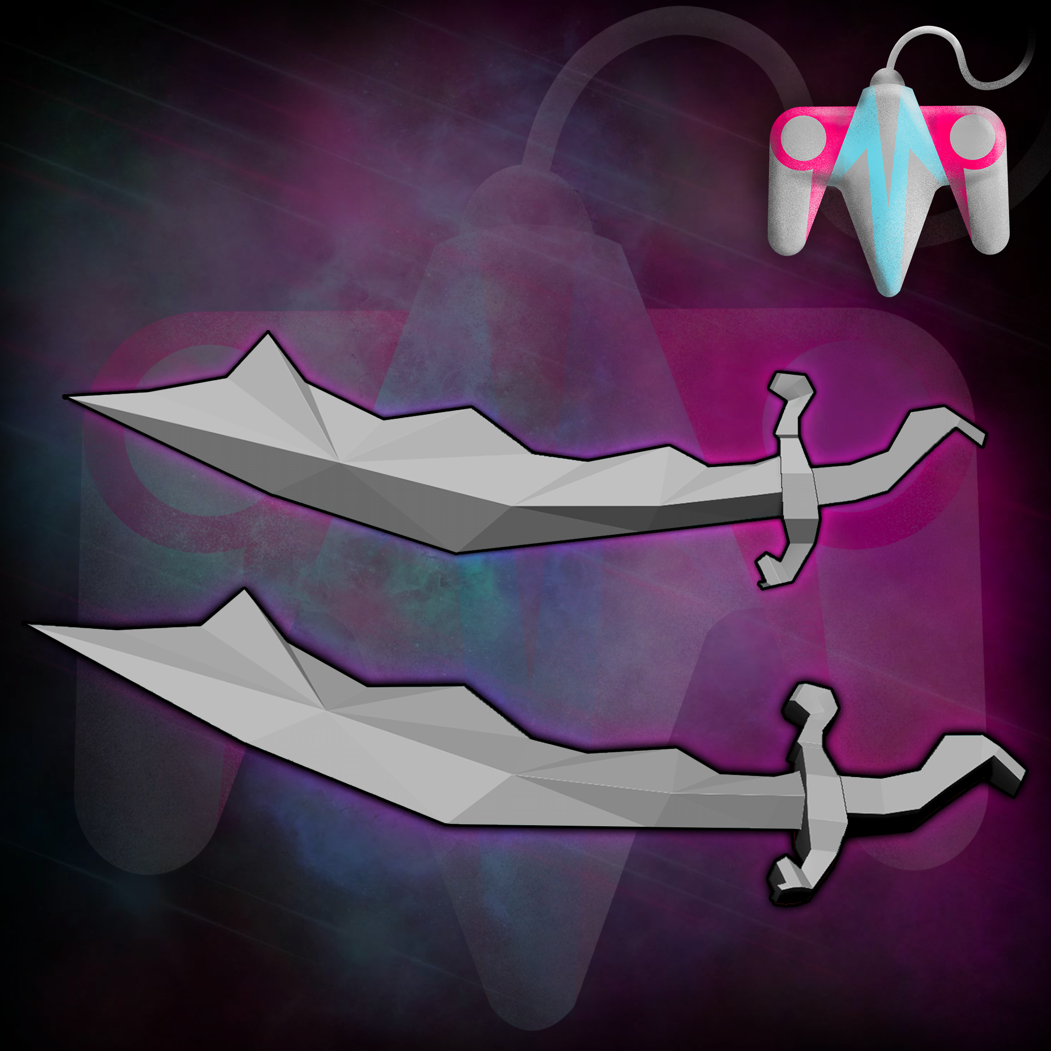 OSRS Dragon Scimitar (3D File) – PMP Creationz